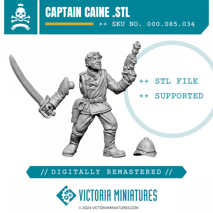 3D Printable Captain Caine by Victoria