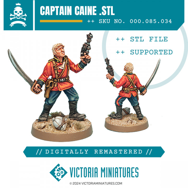 3D Printable Captain Caine by Victoria