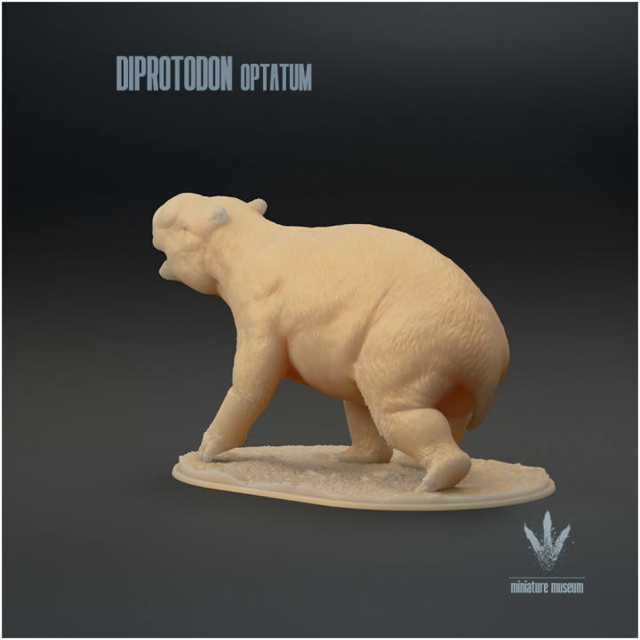 3D Printable Diprotodon optatum : Walking by Miniature Museum