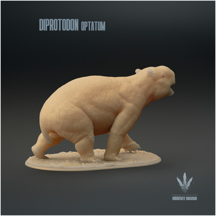 3D Printable Diprotodon optatum : Walking by Miniature Museum
