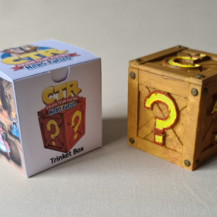 3D Printable Crash Team Racing Crate by Wayne Jordan