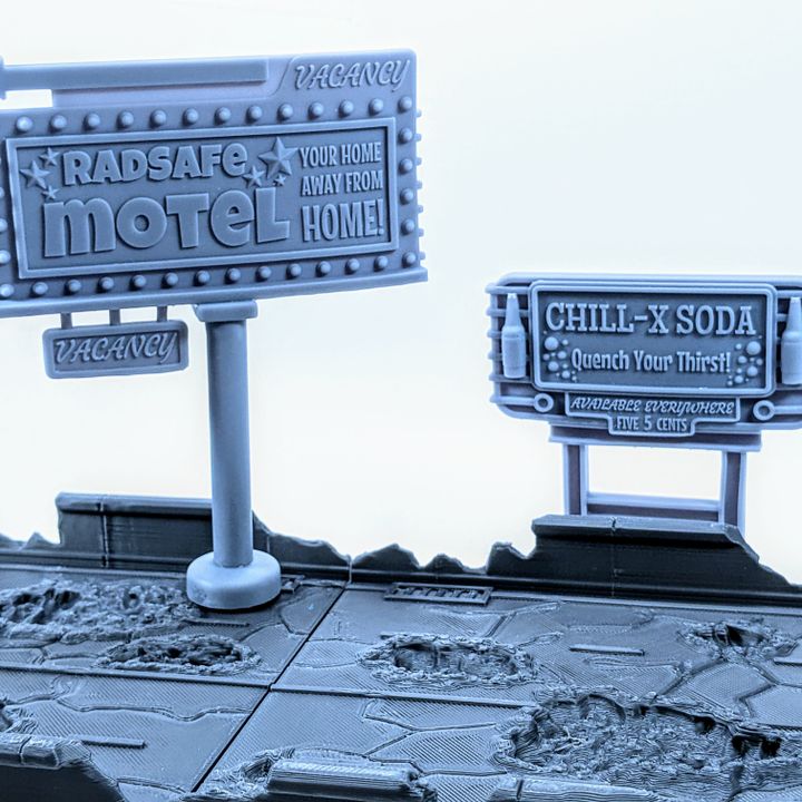 3D Printable Print 'N' Roll: Fallout: Ruined Republic (Texture Roller ...