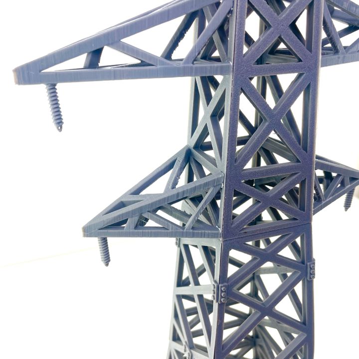 3D Printable Electrical Pylon by Custom Miniature Maker