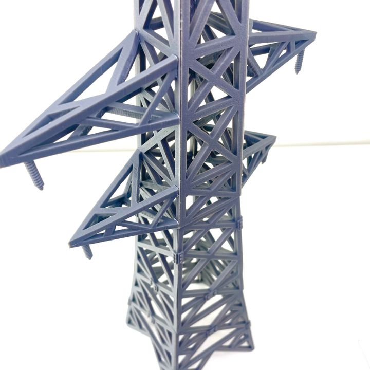 3D Printable Electrical Pylon by Custom Miniature Maker