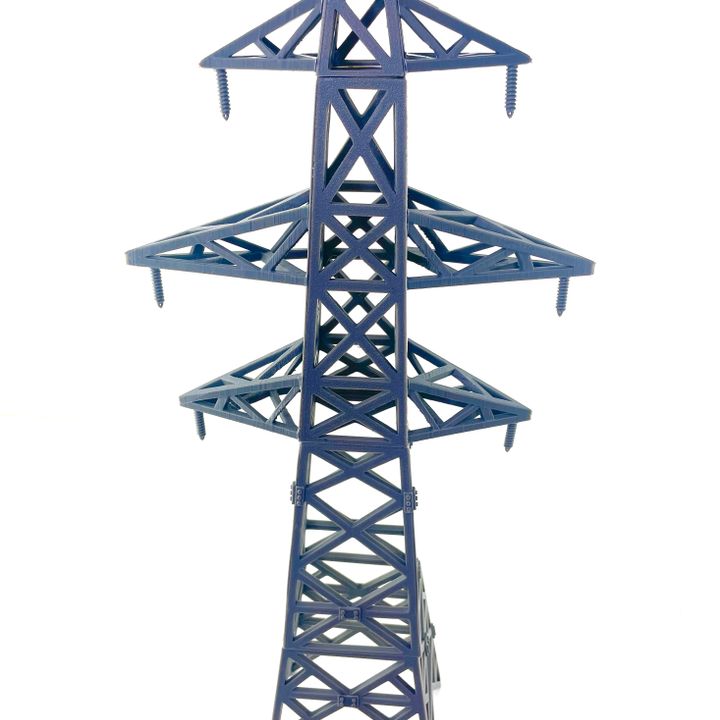 3D Printable Electrical Pylon by Custom Miniature Maker