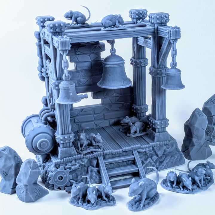 3D Printable Print 'N' Roll: Rats (Texture Roller and Terrain Set) by ...