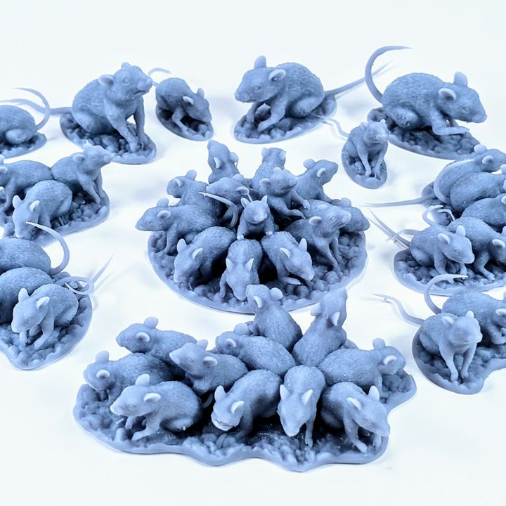 3D Printable Print 'N' Roll: Rats (Texture Roller and Terrain Set) by ...