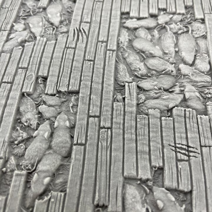3D Printable Print 'N' Roll: Rats (Texture Roller and Terrain Set) by ...
