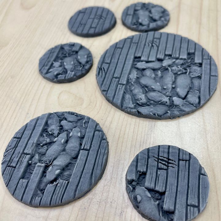 3D Printable Print 'N' Roll: Rats (Texture Roller and Terrain Set) by ...