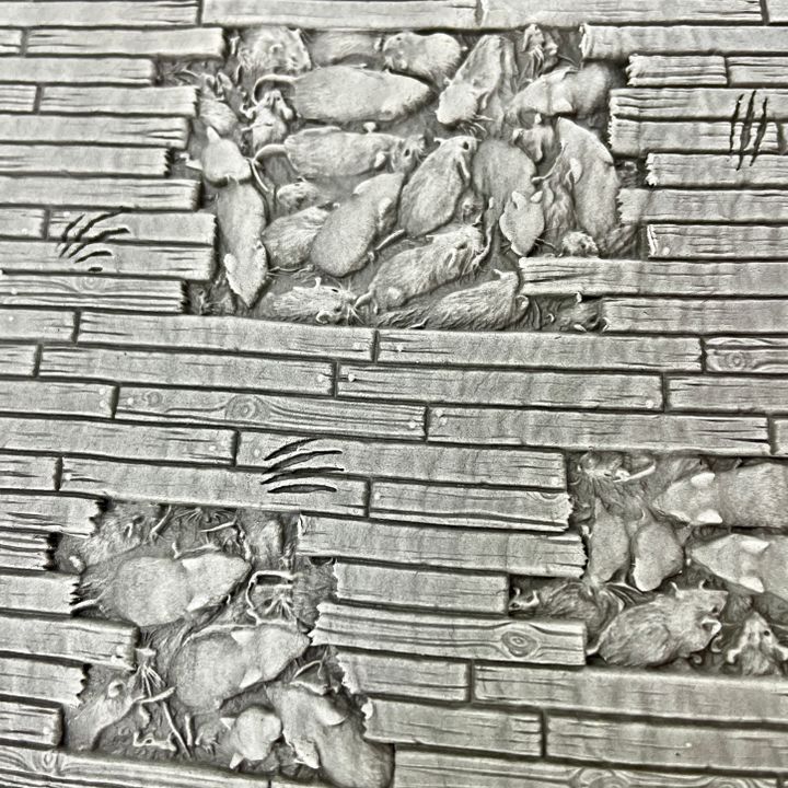 3D Printable Print 'N' Roll: Rats (Texture Roller and Terrain Set) by ...