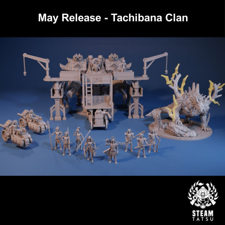 3D Printable May24 Release - Tachibana Clan by Steam Tatsu