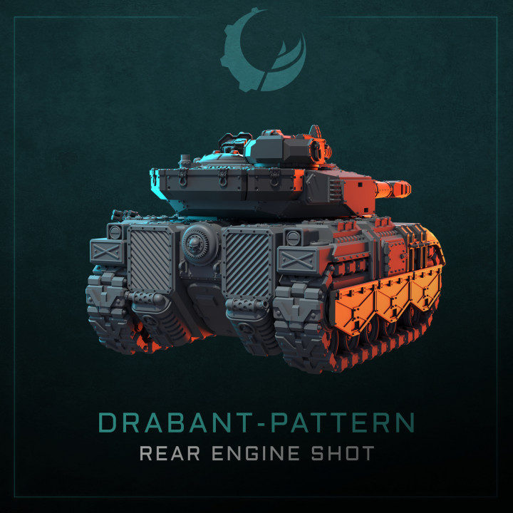 3D Printable Drabant-Pattern Heavy Tank by Maelstrom Designworks