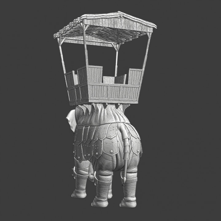 3D Printable Medieval armoured war elephant by Northern Crusades Miniatures