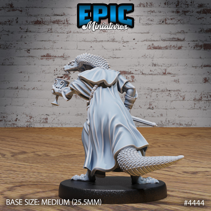 3D Printable Serpent Folk Noble / Snake Soldier / Serpentfolk Beast ...