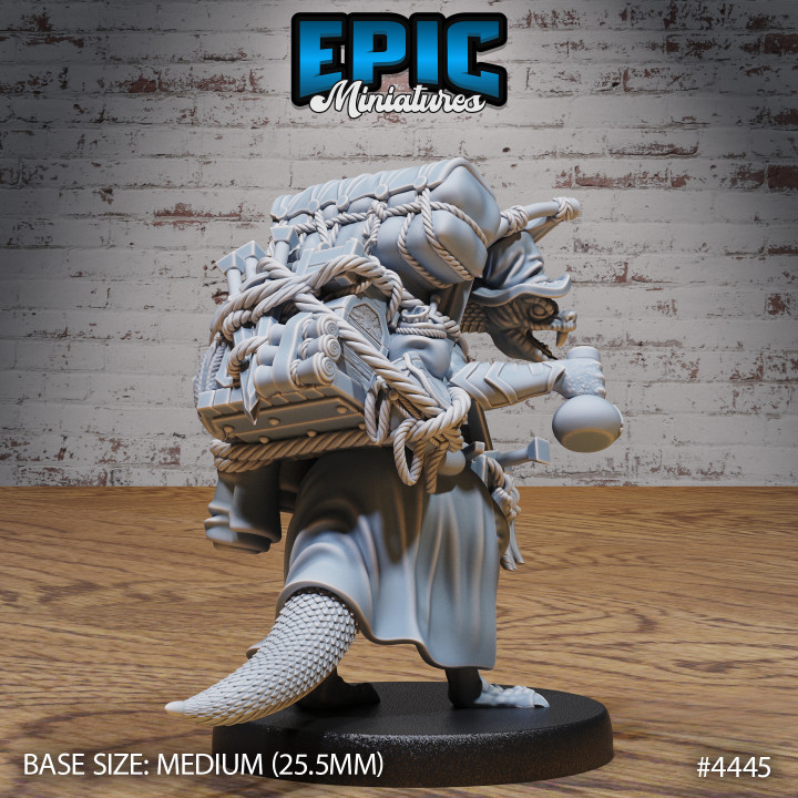 3D Printable Serpent Folk Merchant / Snake Soldier / Serpentfolk Beast ...