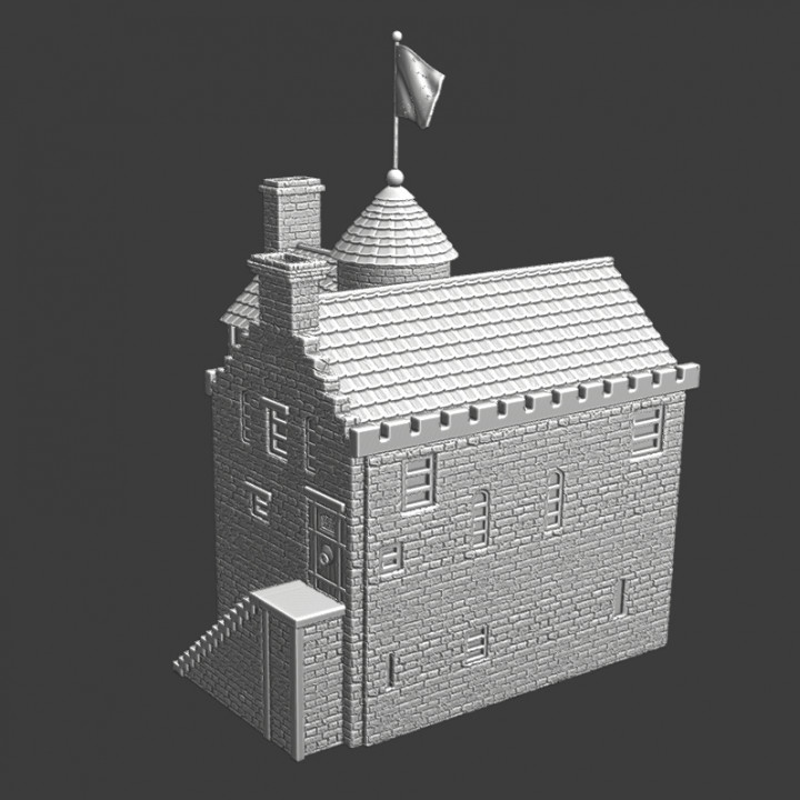 3D Printable Small medieval manor - stand alone model by Northern ...