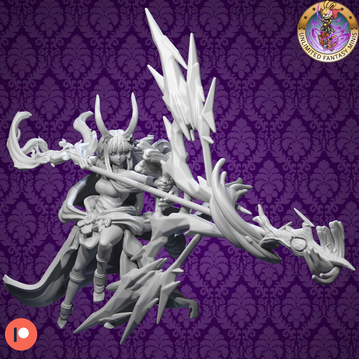 3D Printable Moon Spear Archer by Irnkman