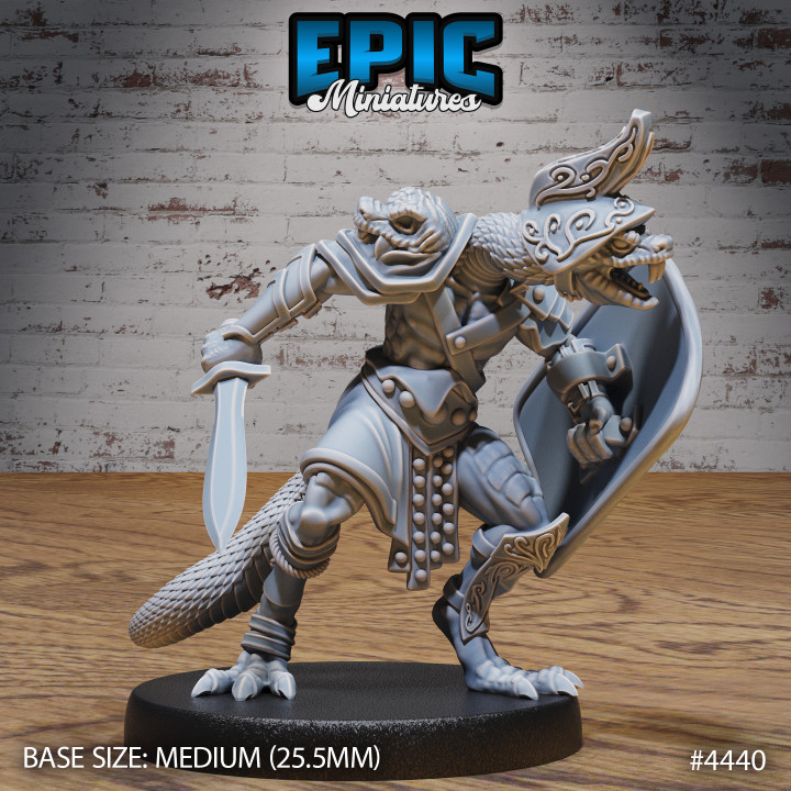 3D Printable Serpent Folk Set A / Snake Soldier / Serpentfolk Beast ...