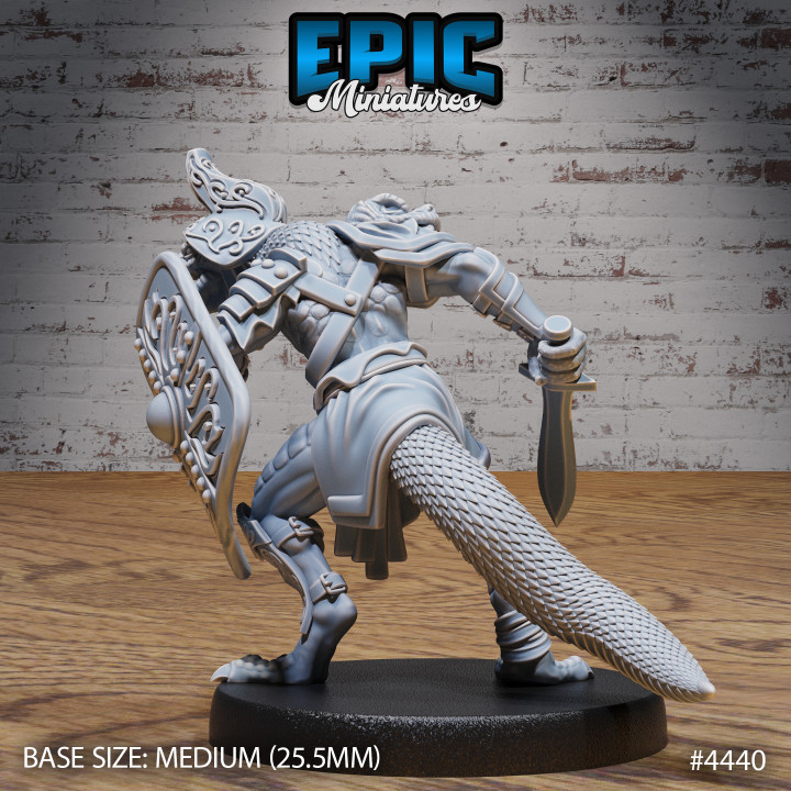 3D Printable Serpent Folk Set A / Snake Soldier / Serpentfolk Beast ...