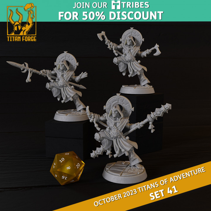 3D Printable Orc Male Monk - RPG Hero Character D&D 5e - Titans of ...