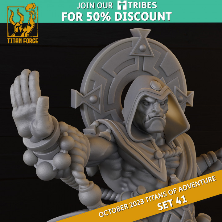 3D Printable Orc Male Monk - RPG Hero Character D&D 5e - Titans of ...