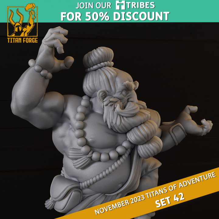 3D Printable Dwarf Male Monk - RPG Hero Character D&D 5e - Titans of ... 3D Printable Dwarf Male Monk - RPG Hero Character D&D 5e - Titans of ...