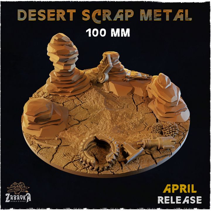 3D Printable Desert Scrap Metal - Bases & Toppers (Big Set++) by ...