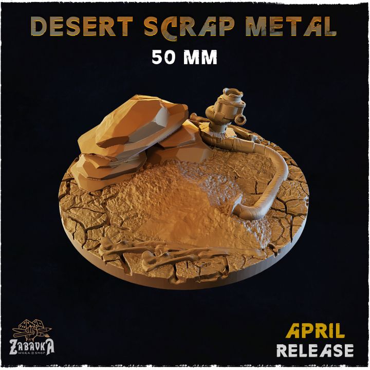 3D Printable Desert Scrap Metal - Bases & Toppers (Big Set++) by ...
