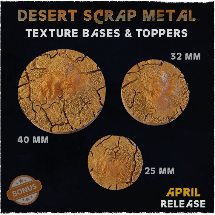3D Printable Desert Scrap Metal - Bases & Toppers (Big Set++) by ...
