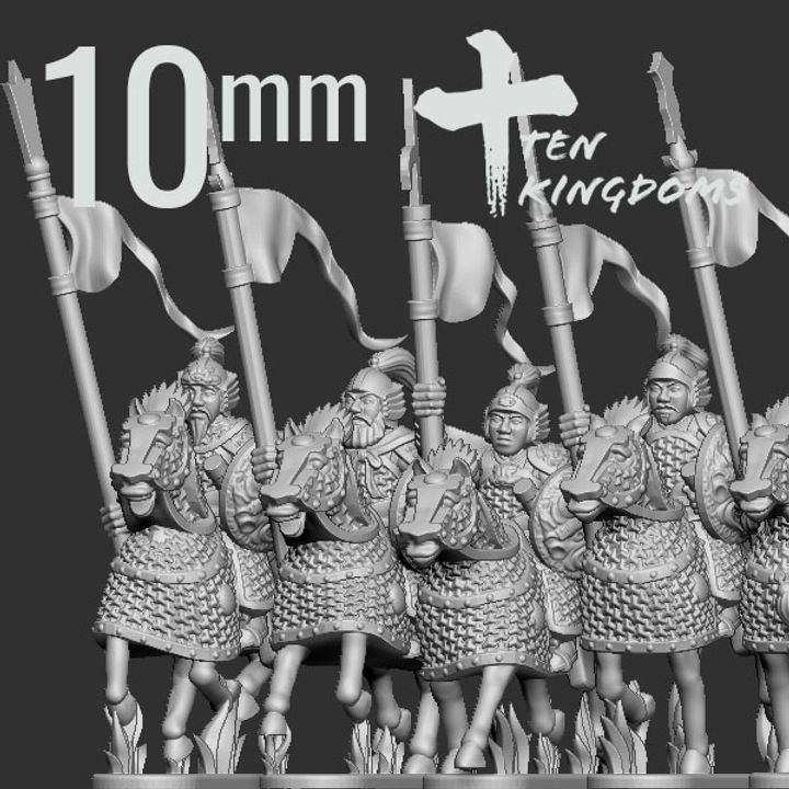 3D Printable 10mm Song Dynasty Armoured Spear Armoured Horse by Ten ...