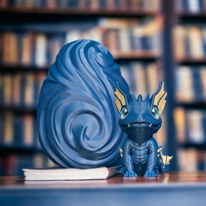 3D Printable Dragon Egg - Water by Stlflix