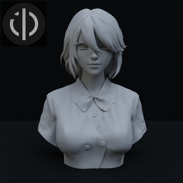 3D Printable BUST LADY 01 by Diego
