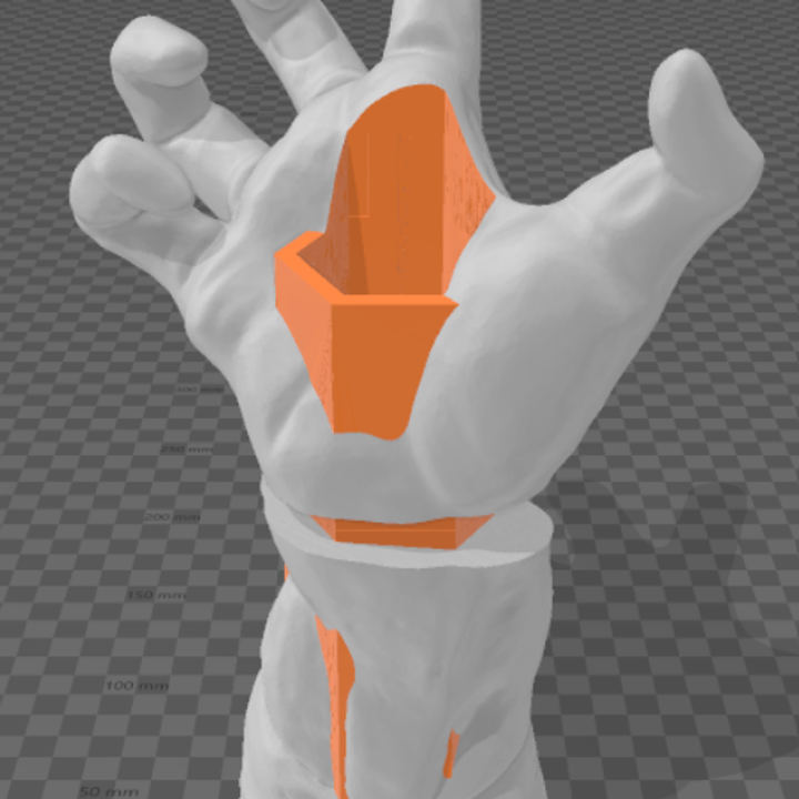 3D Printable Tortured Hand-Pot by Julio Cesar