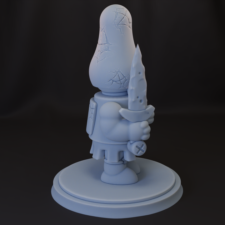 3D Printable Chess Piece Pawn Man by The Cackling Kobold Company