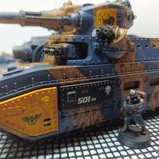 3D Printable Broadsword Superheavy Tank (Presupported) by Nate Feyma