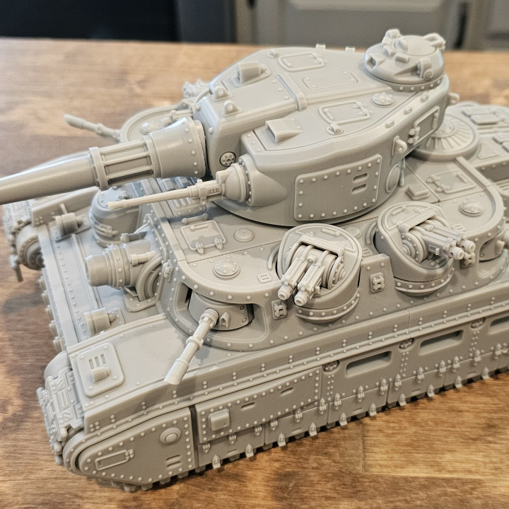 3D Print of Broadsword Superheavy Tank (Presupported) by ...
