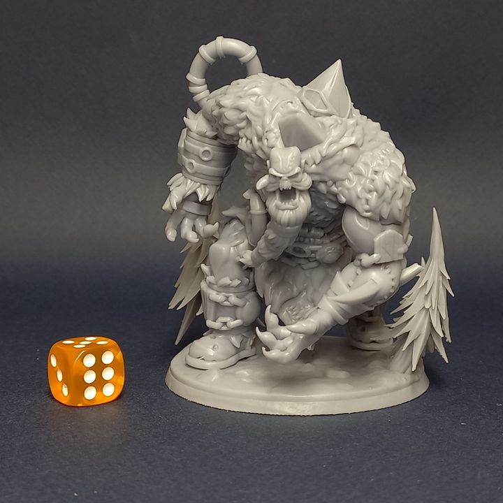3D Printable Flesh Giant - 32mm scale pre-supported miniature by ...