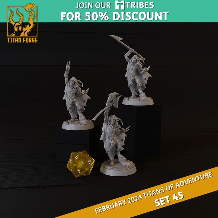 3D Printable Githyanki Male Barbarian - RPG Hero Character D&D 5e ...