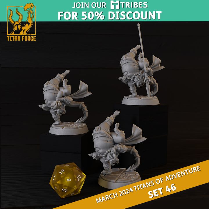 3D Printable Tiefling Male Monk - RPG Hero Character D&D 5e - Titans of ... 3D Printable Tiefling Male Monk - RPG Hero Character D&D 5e - Titans of ...