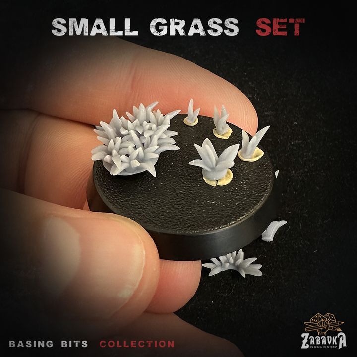 3D Printable Small grass - Basing Bits (Plants) by Zabavka Workshop