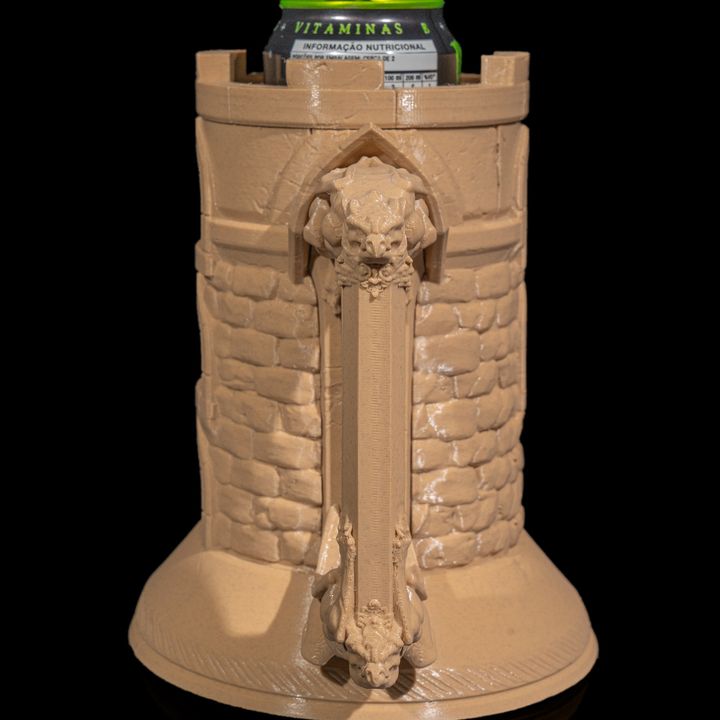 3D Printable Boss Tower Can Holder by Stlflix
