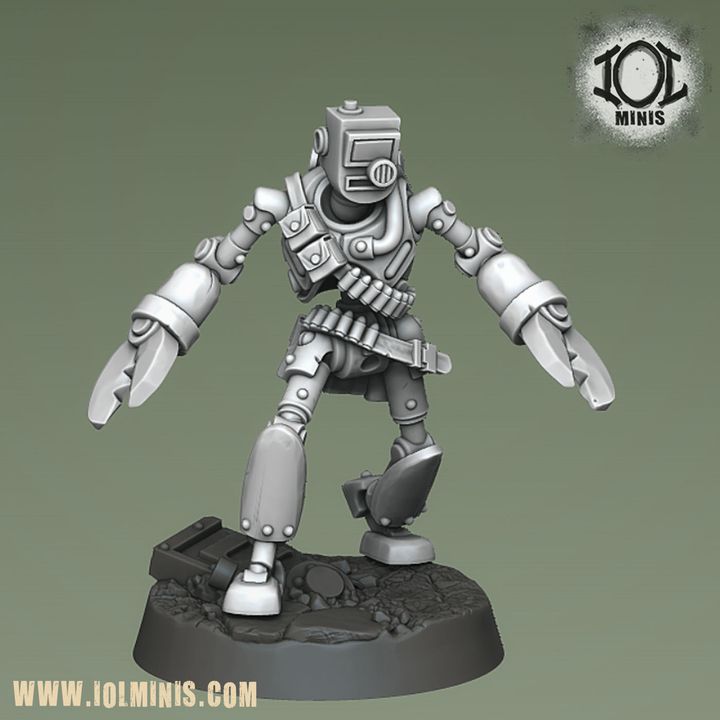 3D Printable 3T-H05 the Robot, Modular Build-a-Bot Miniature by ...