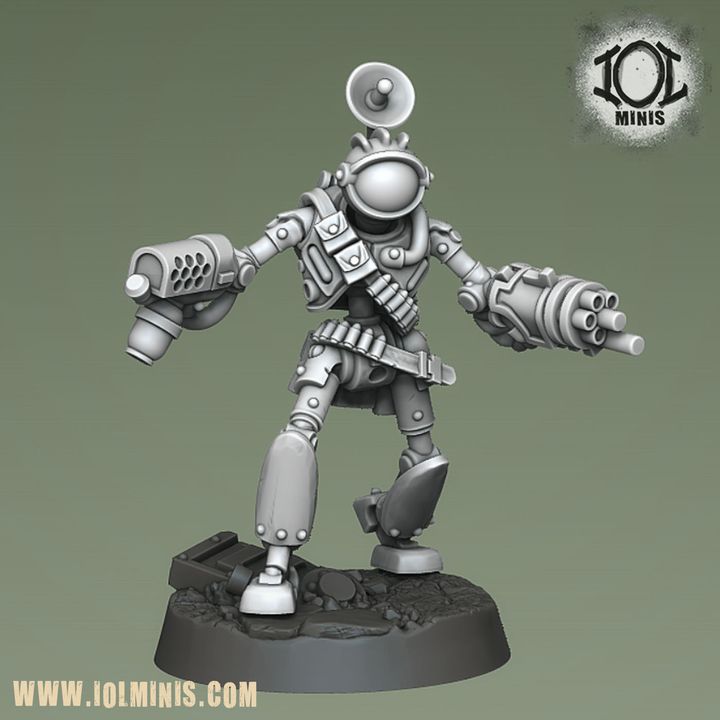 3D Printable 3T-H05 the Robot, Modular Build-a-Bot Miniature by ...