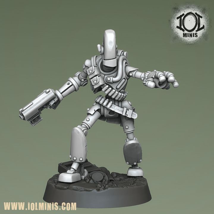 3D Printable 3T-H05 the Robot, Modular Build-a-Bot Miniature by ...