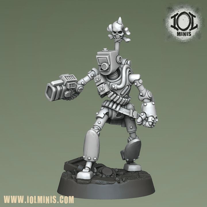 3D Printable 3T-H05 the Robot, Modular Build-a-Bot Miniature by ...