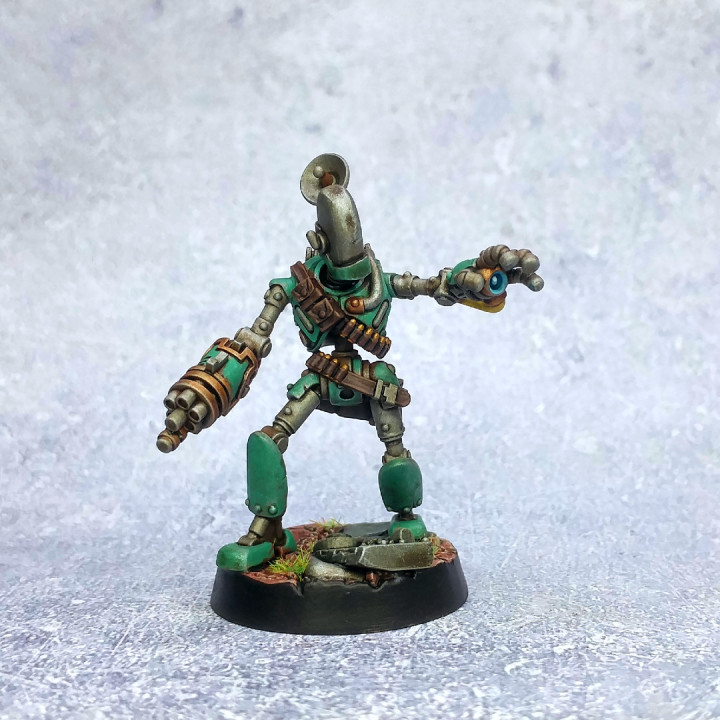 3D Print of 3T-H05 the Robot, Modular Build-a-Bot Miniature by ...