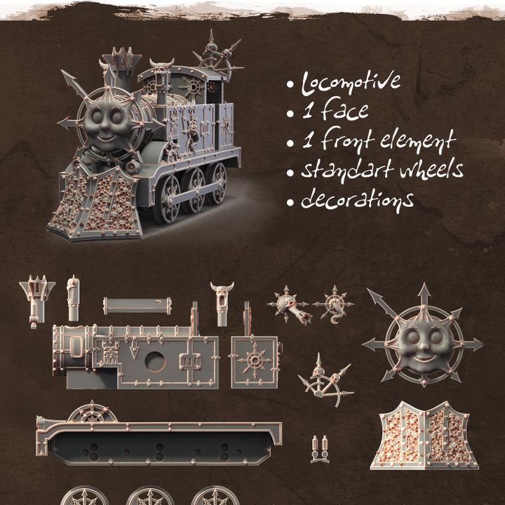 3D Printable Chaos Chugger (basic set) by 55mm