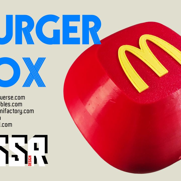 3D Printable Burger Box by MING
