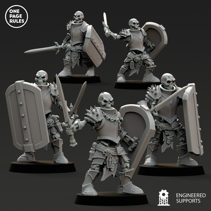 3D Printable Vampiric Undead - Army Bundle #1 by One Page Rules