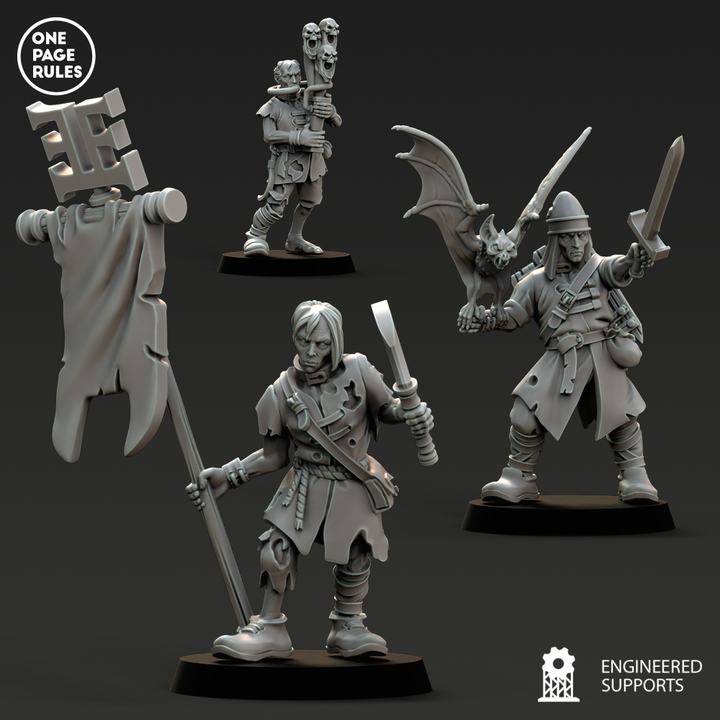 3D Printable Vampiric Undead - Army Bundle #1 by One Page Rules